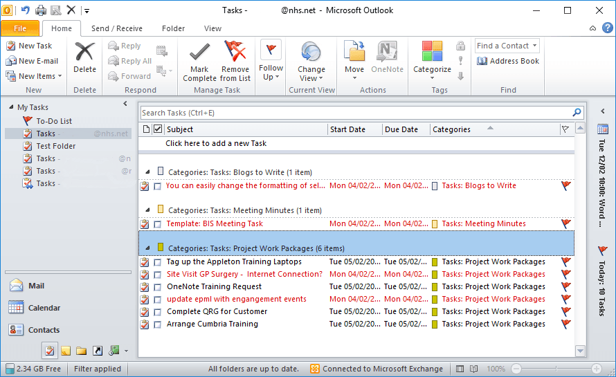 Taking Outlook To Task Learning